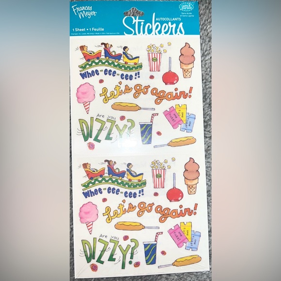 Office | 1 Roller Coaster Sticker Sheet New 1 With Any 1 Order Or More ...